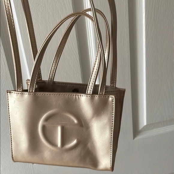 Telfar | Bags | Telfar Gold Mini Bag Structured Glamorous Design | Poshmark